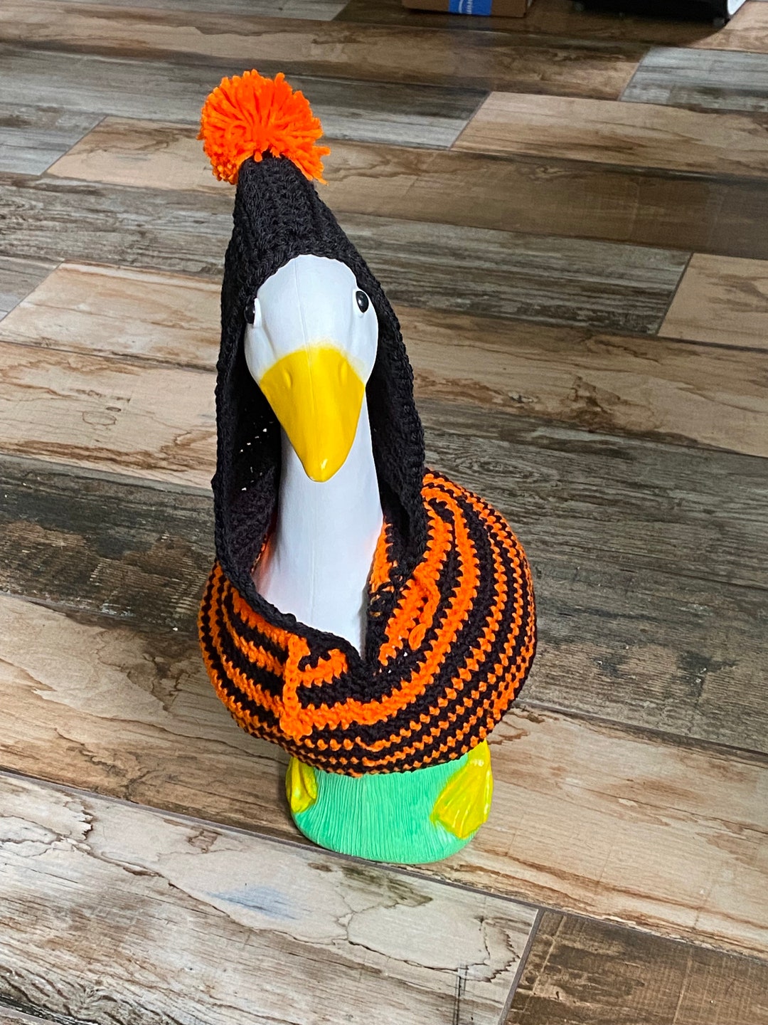 Handmade Crochet Goose Team Spirit Sweater Hoodie - Etsy