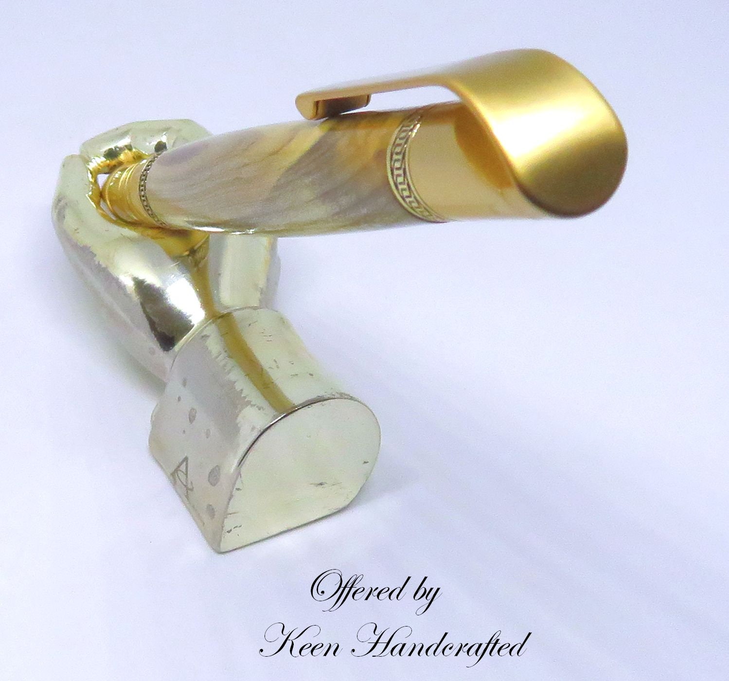 Ft Keen Handcrafted Handmade Magnolia Satin Gold Virtuoso Twist Pen - Etsy