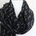 Eyeglasses Scarf, Eyeglass Print Scarf- Eye Glasses Patterned Black ...