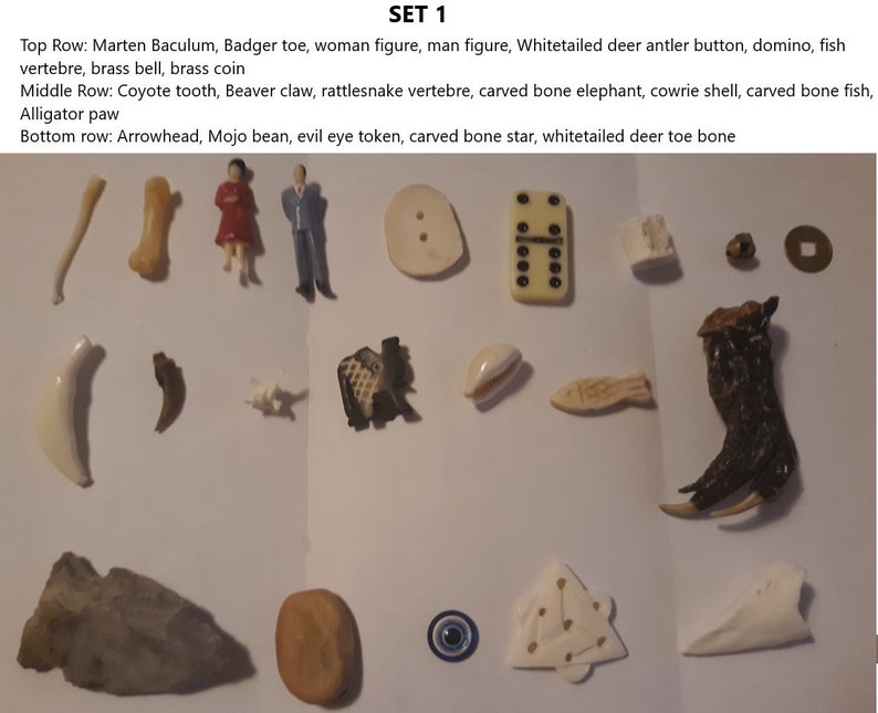 Osteomancy, Bone, Shell, and Trinket Divination Set - Etsy
