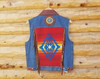 Native american vest | Etsy