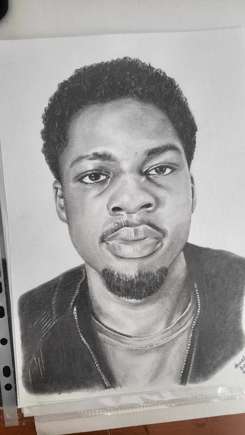 Personalized Pencil Drawing From a Photo | Hand-drawn Portrait ...
