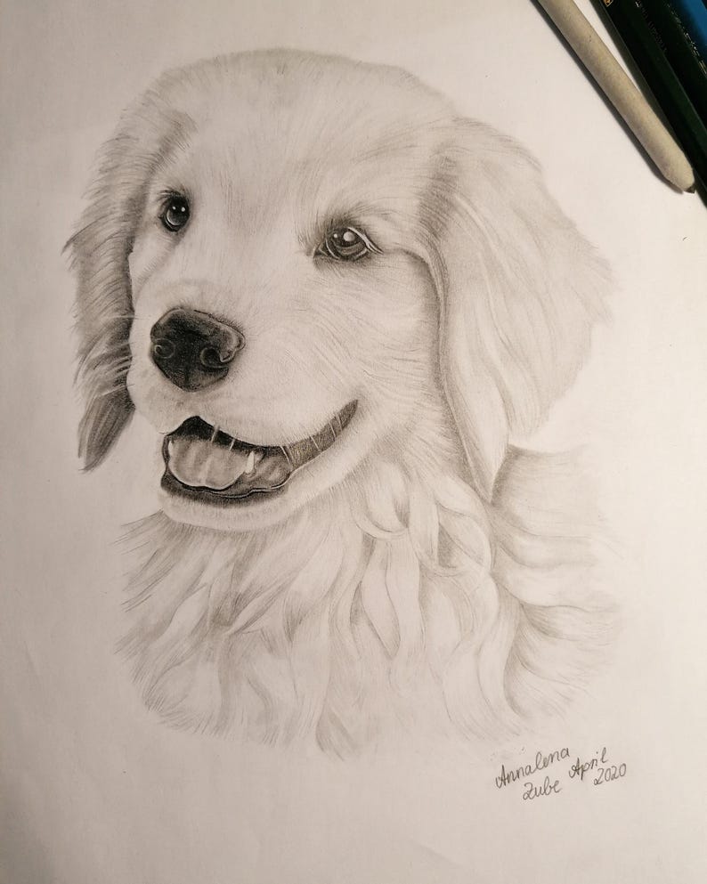 Personalized Pencil Drawing From a Photo | Hand-drawn Portrait ...