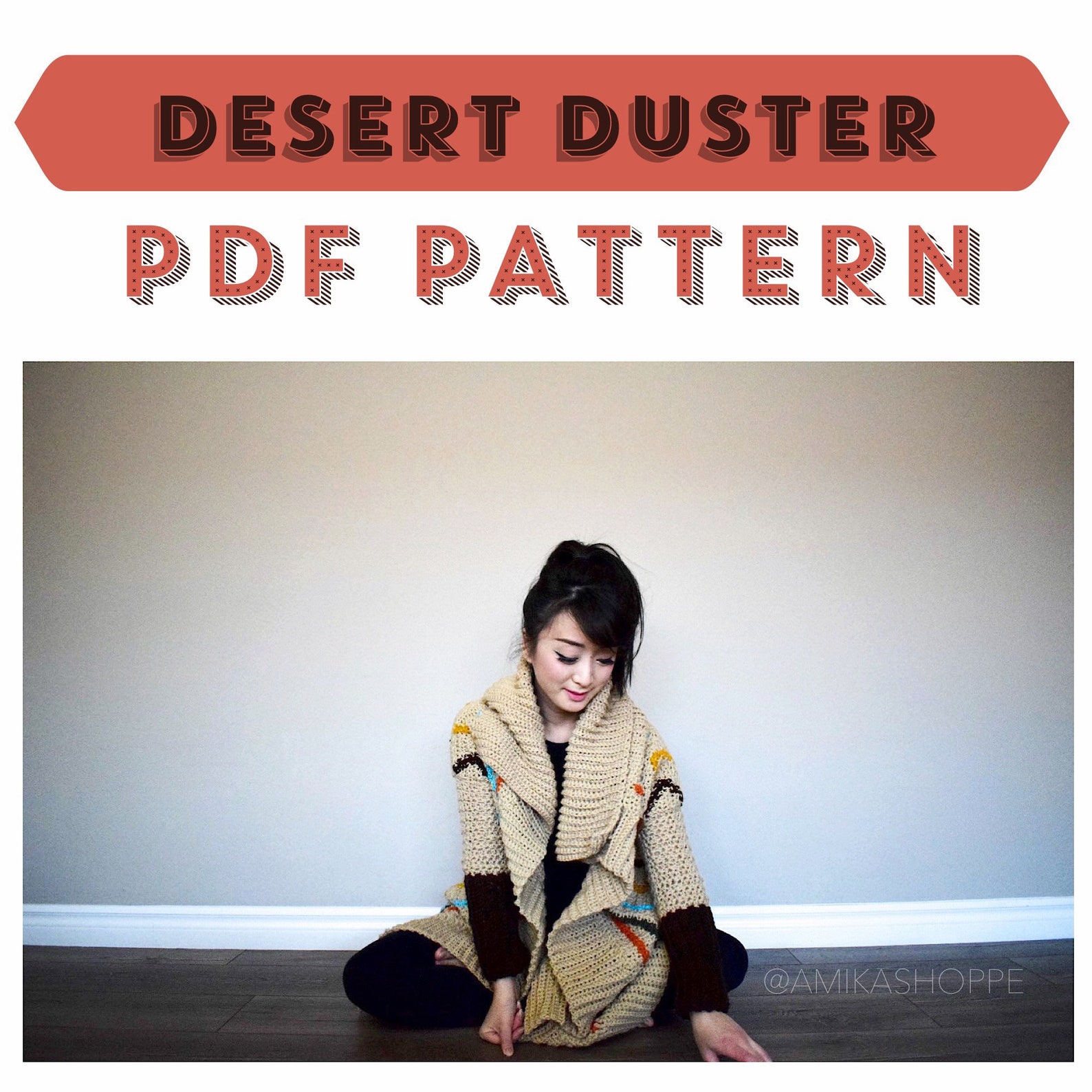 PDF - PATTERN ONLY - Desert Duster Sweater Pattern - Slouchy Sweater ...
