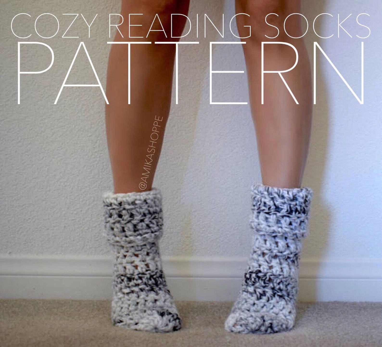 PDF - PATTERN ONLY -- Cozy Reading Socks - Crocheted Sock Pattern - Etsy