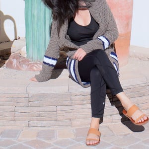 PDF - PATTERN ONLY - Preppy Sweater Pattern - Slouchy Sweater - Striped ...