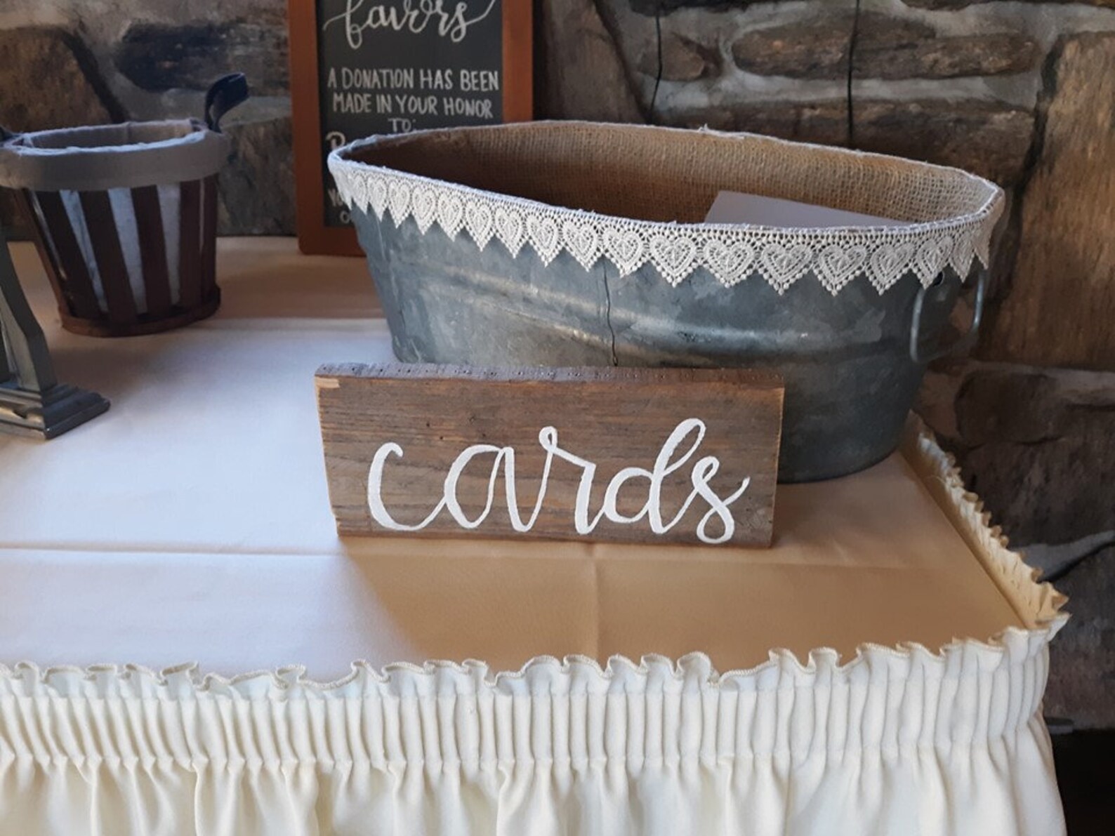 Reclaimed Wood Cards Sign Rustic Wedding Decor - Etsy