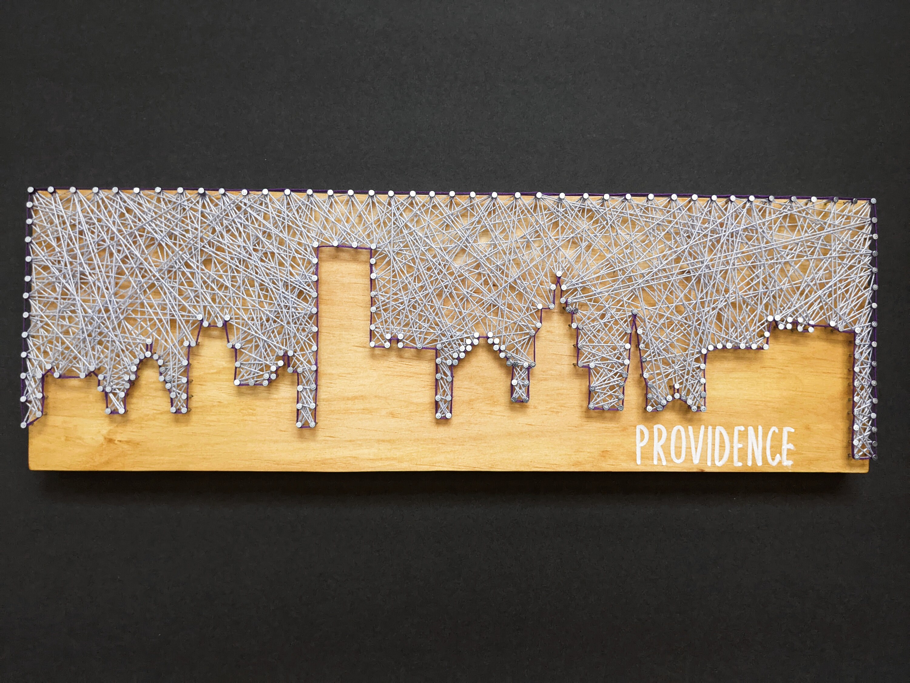 City Skyline String Art Custom City Skyline - Etsy