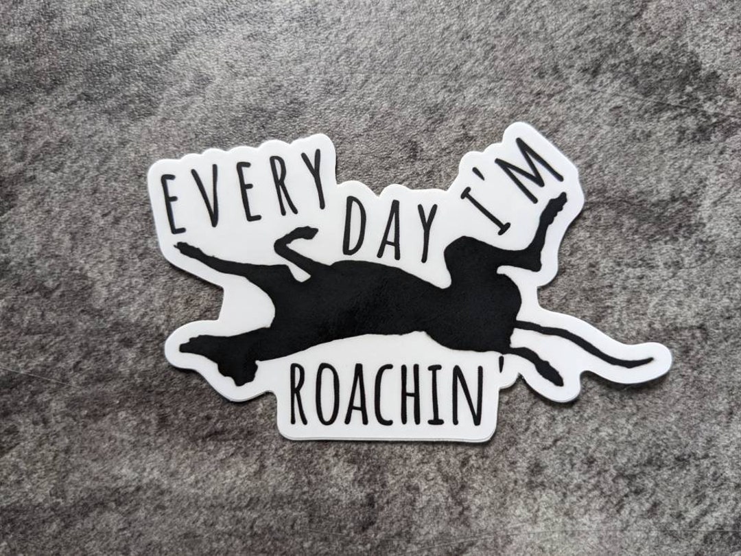 Roaching Greyhound Sticker - Funny Dog Sticker - Pet Sticker - Vinyl ...