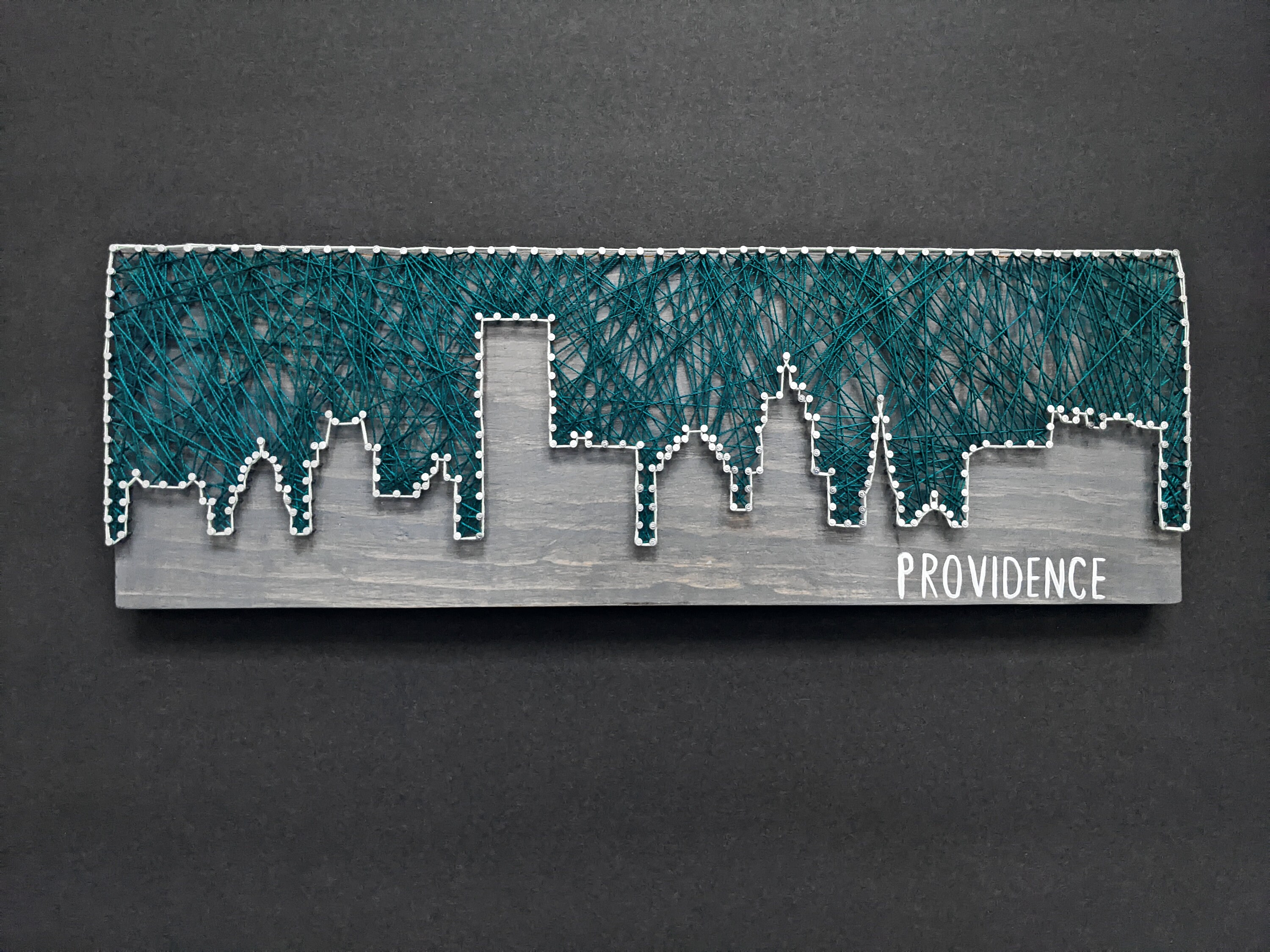 City Skyline String Art Custom City Skyline - Etsy