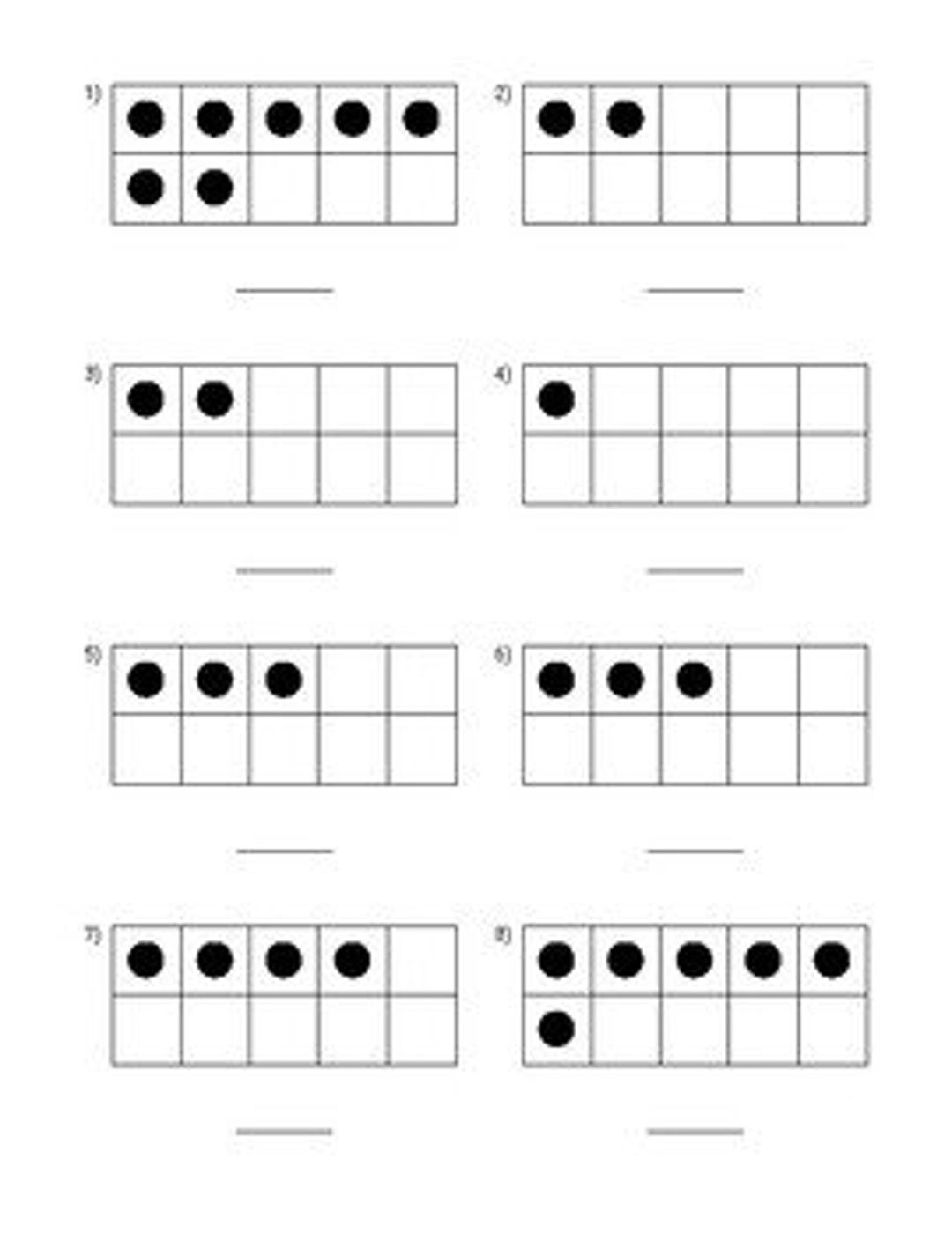 Common Core Math Ten Frames and Counters for Grades 1-3 #ef26 - Etsy