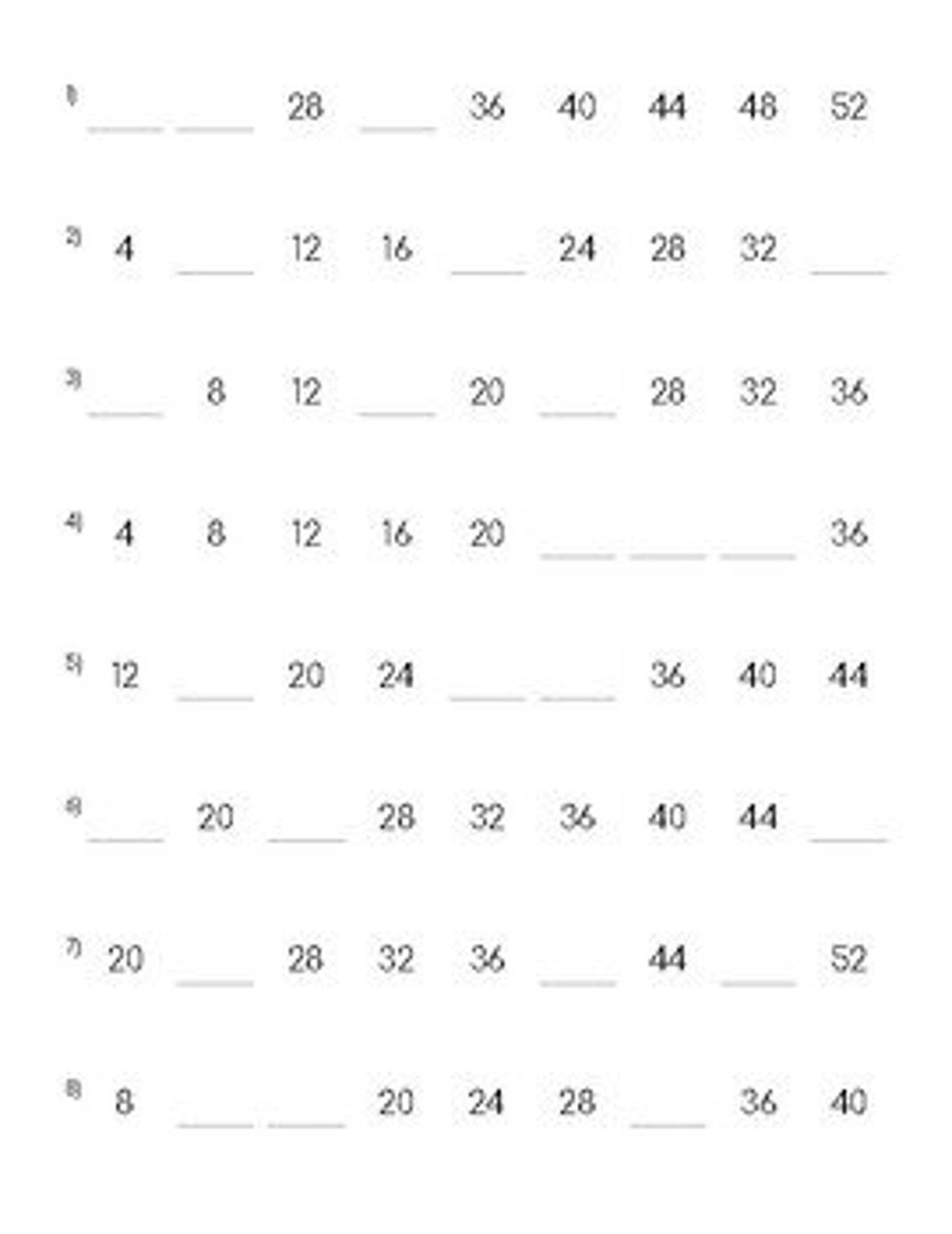 Common Core Math Skip Counting Worksheets #ef26 - Etsy