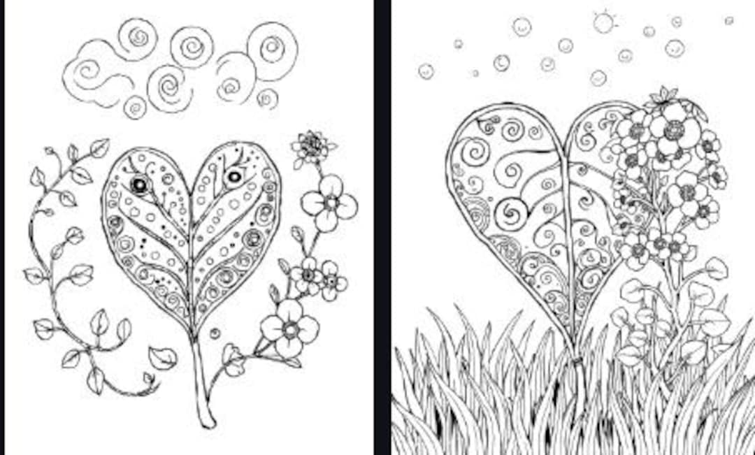 Madhubani Leaf Madhubani Art Coloring Pages #F12 - Etsy