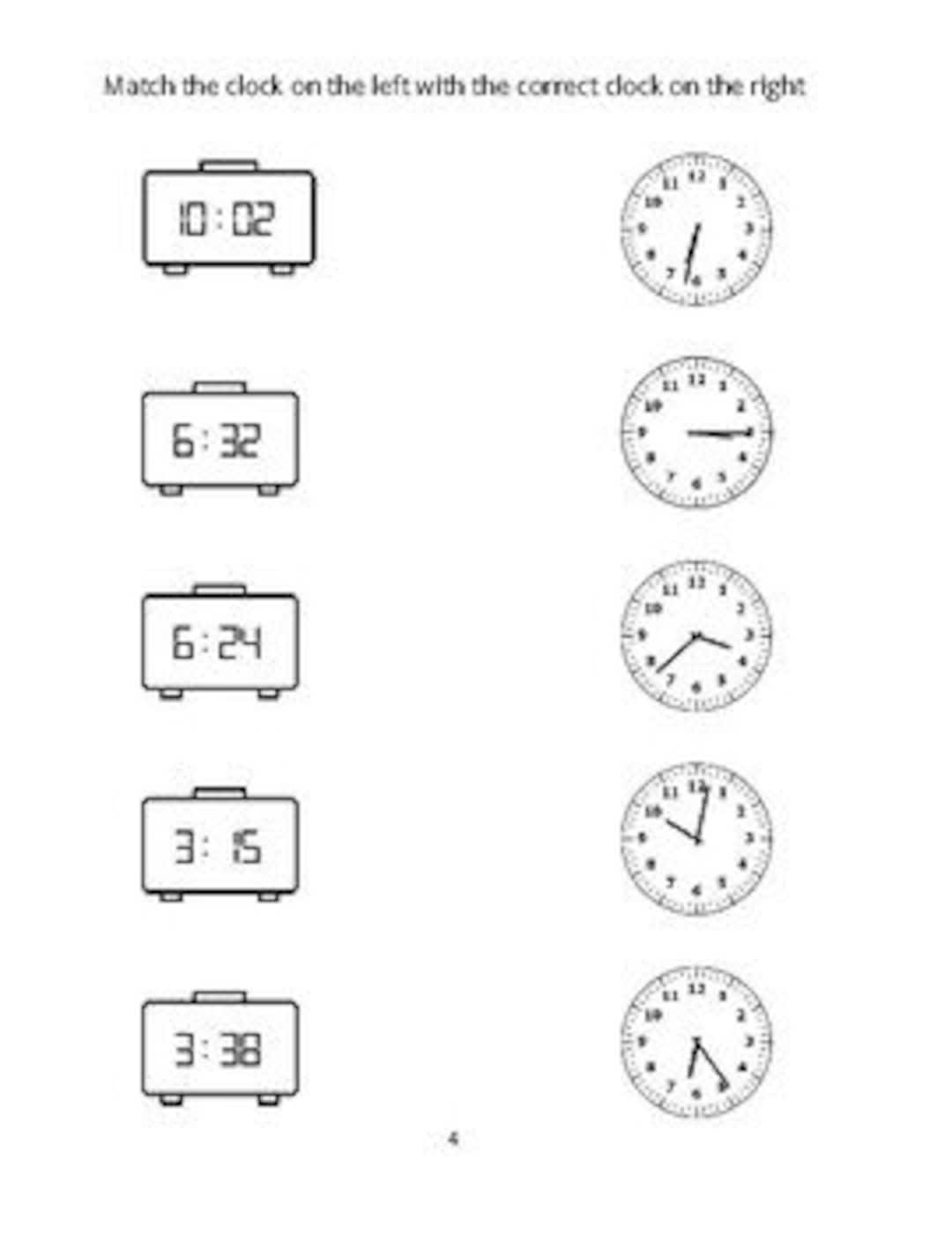 Common Core 2.MD.C.7 Telling Time: Digital and Analog Clocks Matching # ...