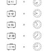 Common Core Telling Time Matching worksheets #1 - Etsy