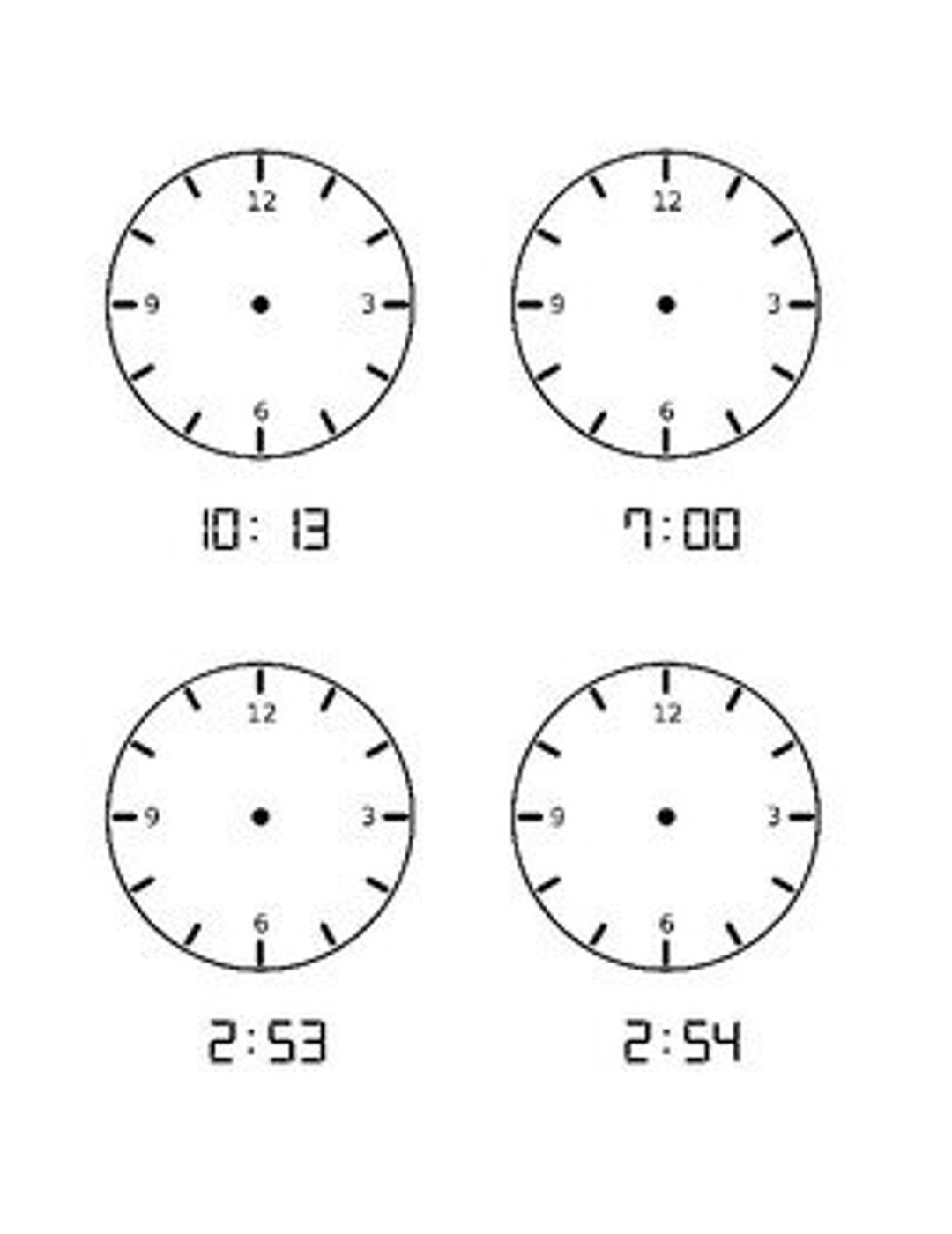 Common Core Telling Time: What Time is It? Worksheets #ef23 - Etsy