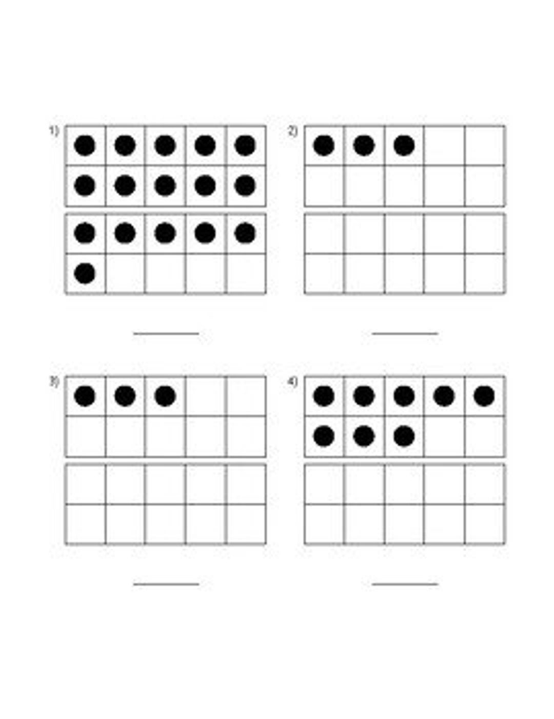 Common Core K.CC.4 Ten Frame Activity #ef28 - Etsy