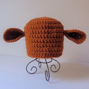 Newborn Crochet Cow Hat, Animal Hat, Knit Hat Red Cow Red Bull Red ...