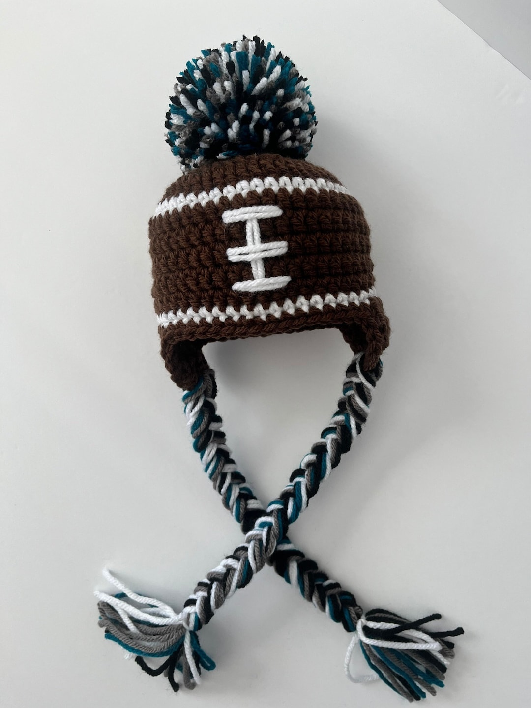 Newborn Crochet Hat Newborn Philadelphia Eagles Football Hat Knit Hat ...
