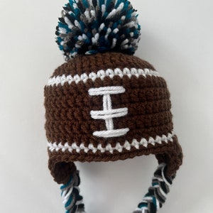 Newborn Crochet Hat Newborn Philadelphia Eagles Football Hat Knit Hat ...
