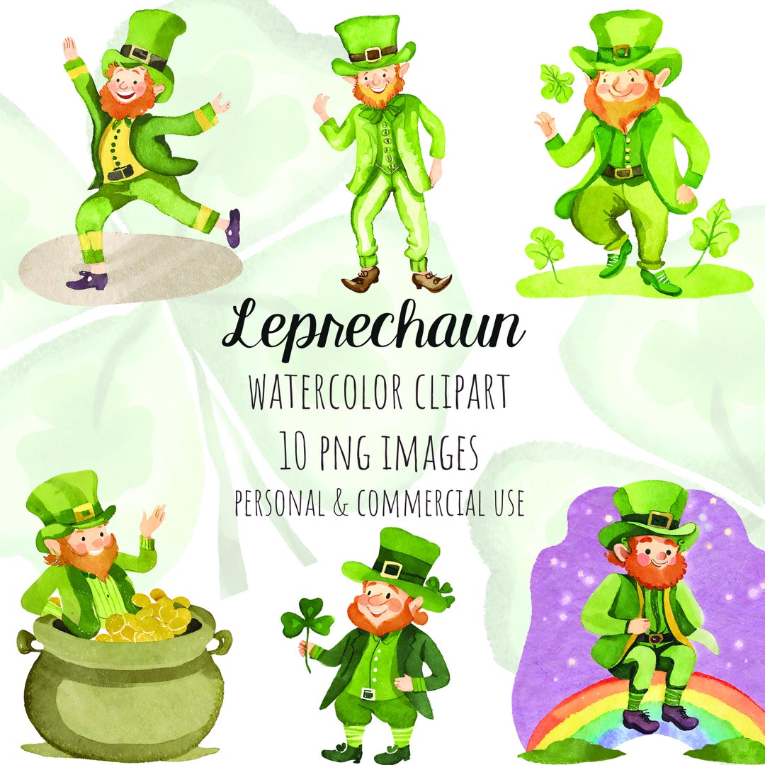 Irish Clipart, Leprechaun Clipart, Clover Clipart, St. Patrick's Day ...