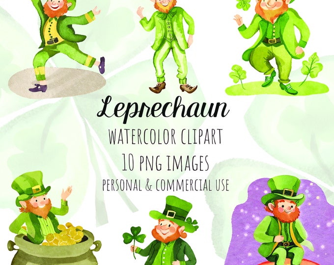 Irish Clipart, Leprechaun Clipart, Clover Clipart, St. Patrick's Day ...