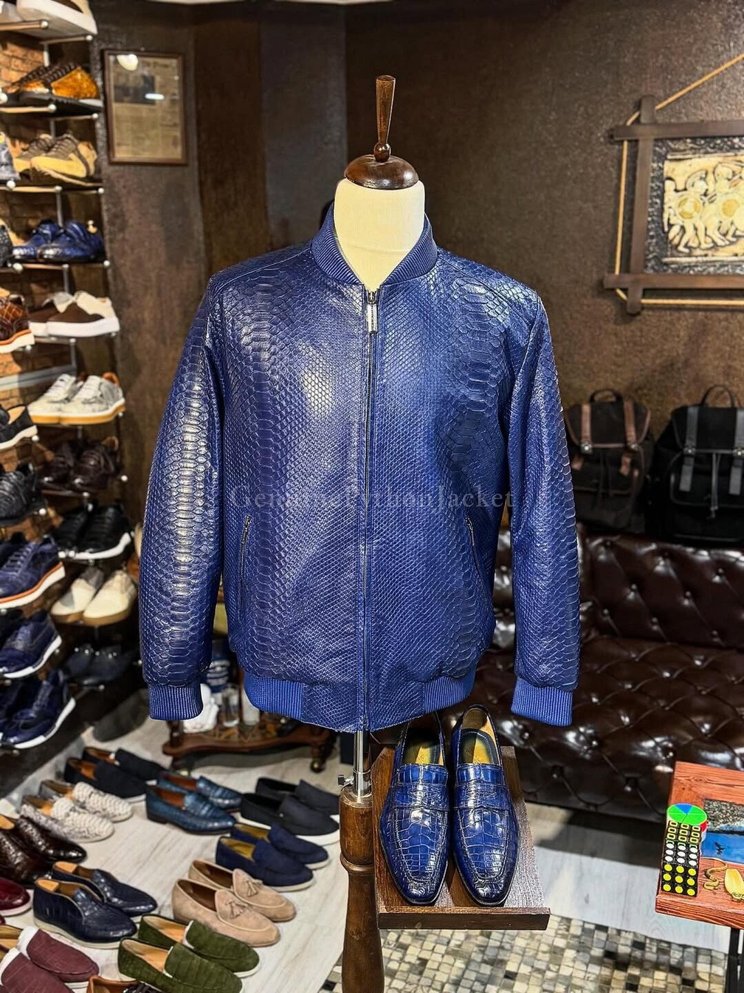 Real Python Jacket | Men's Motorcycle Jacket | Unique Kind of Leather ...