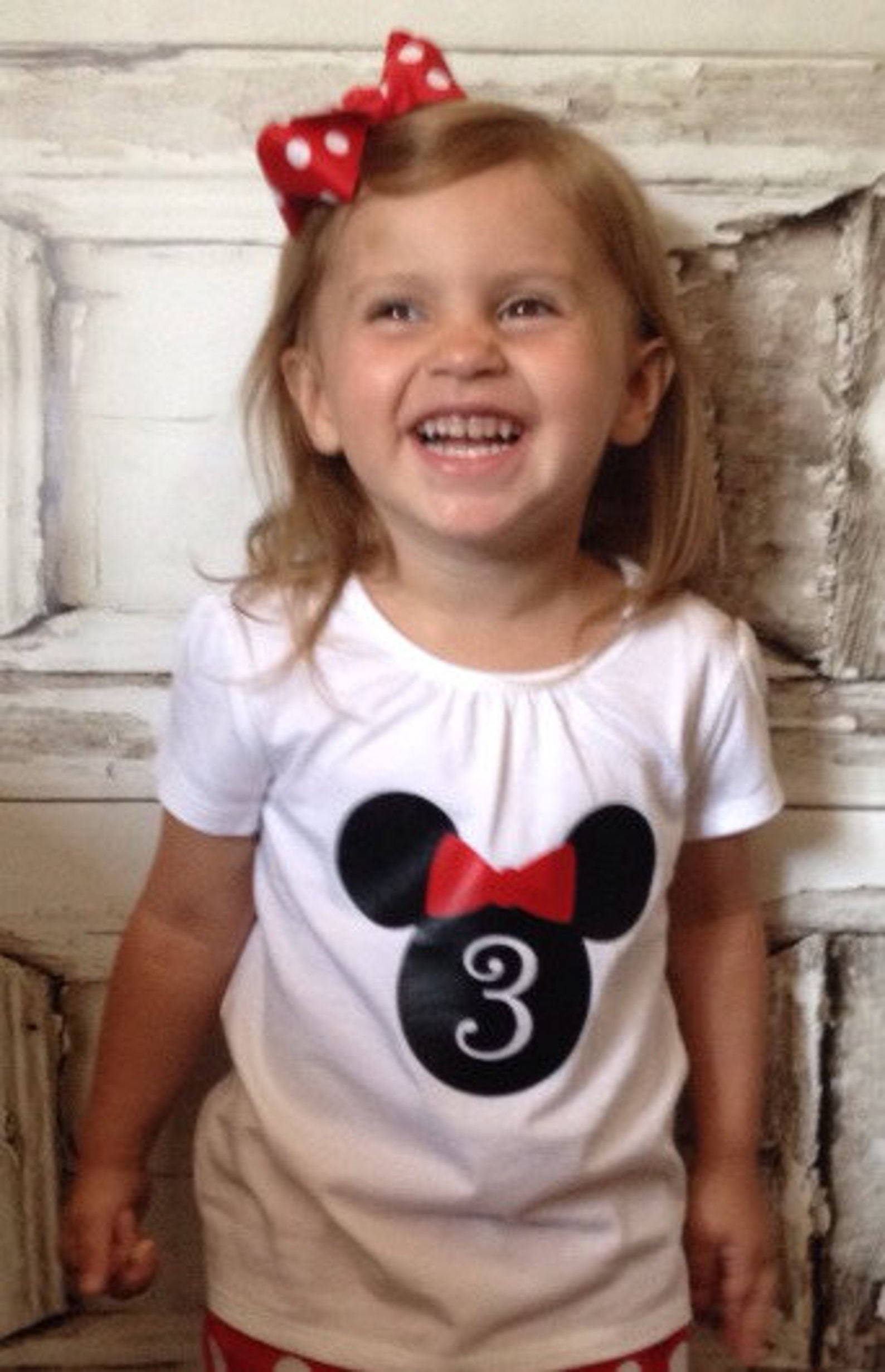 Minnie Mouse Inspired Birthday Girl Top - Etsy