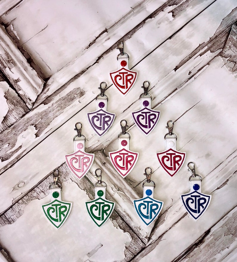 CTR Keychain, CTR Backpack Charm, CTR Key Holder, Key Chain Ctr, Choose the Right Keychain ...