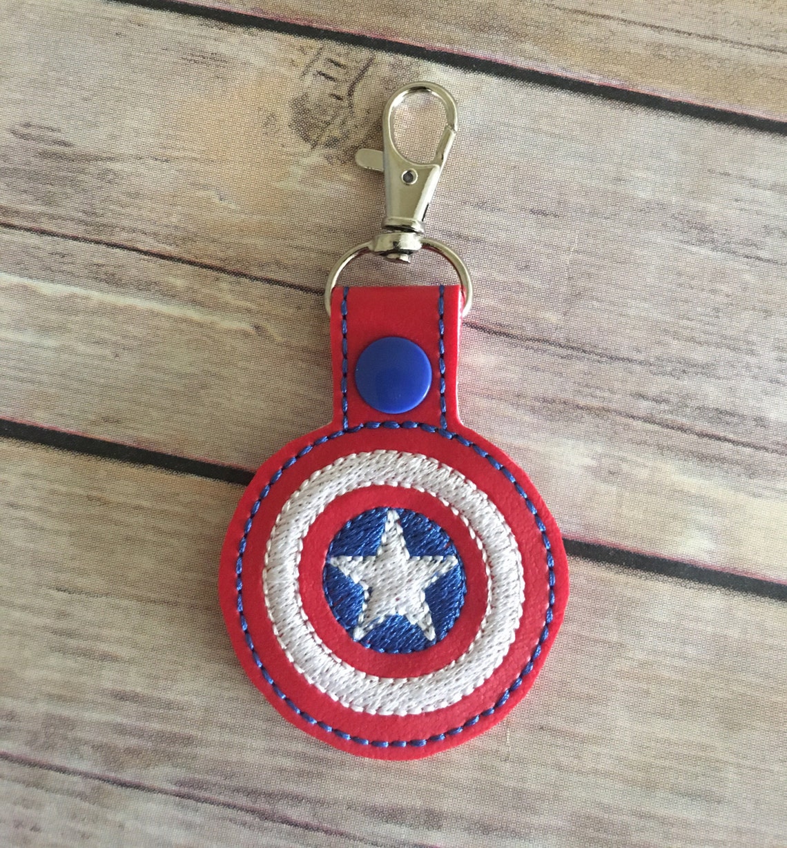 Superhero Inspired Keychain, Ironman, Captain America, Deadpool ...