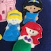 Princess Finger Puppet Set, Princess Castle Busy Bag Set - Etsy