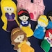 Princess Finger Puppet Set, Princess Castle Busy Bag Set - Etsy
