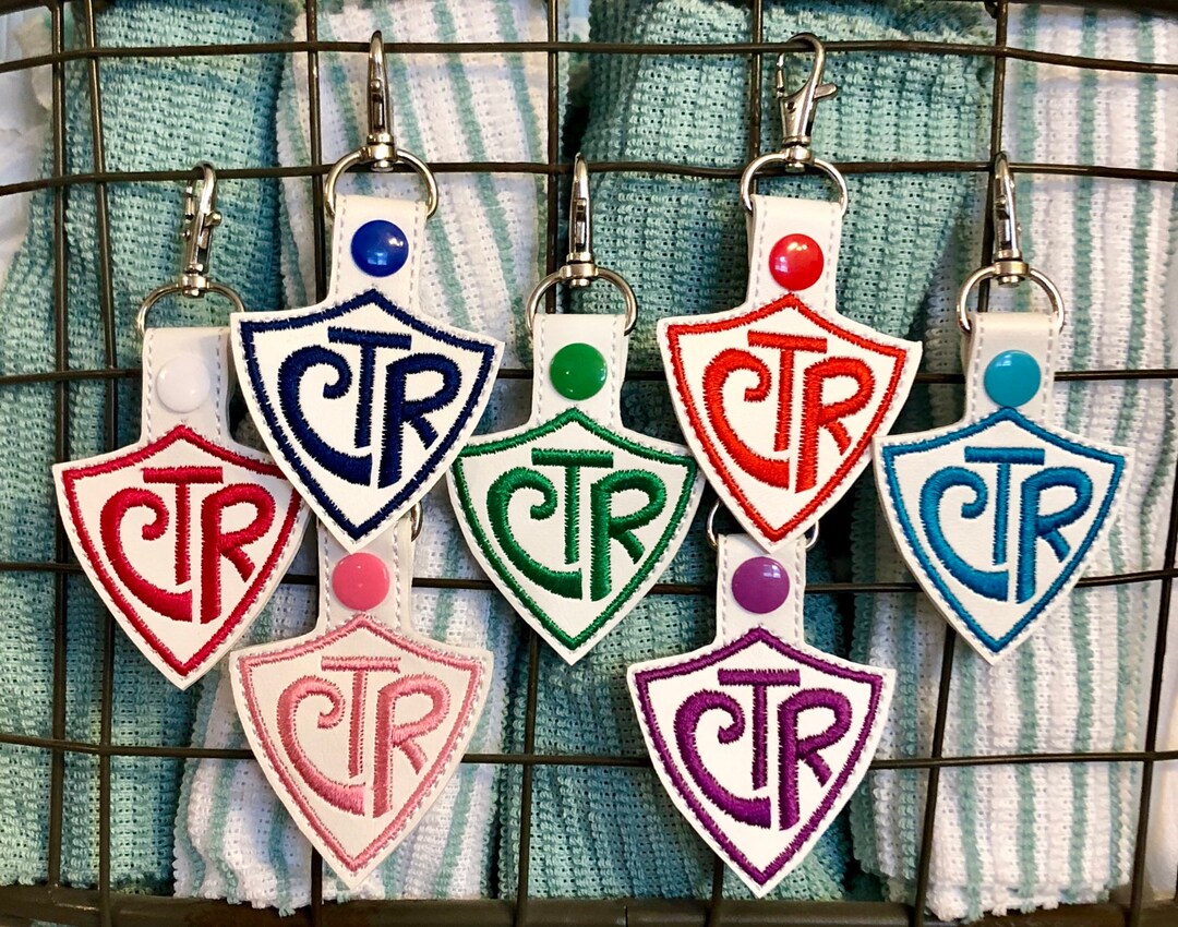 CTR Keychain, CTR Backpack Charm, CTR Key Holder, Key Chain Ctr, Choose the Right Keychain ...