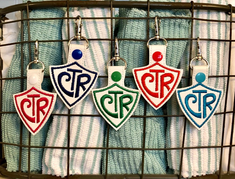 CTR Keychain, CTR Backpack Charm, CTR Key Holder, Key Chain Ctr, Choose the Right Keychain ...