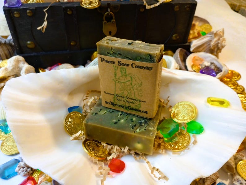 Pirate Soap Company's 'neptunes Garden' Hand Soap W/ Kelp and Nettle 4 ...