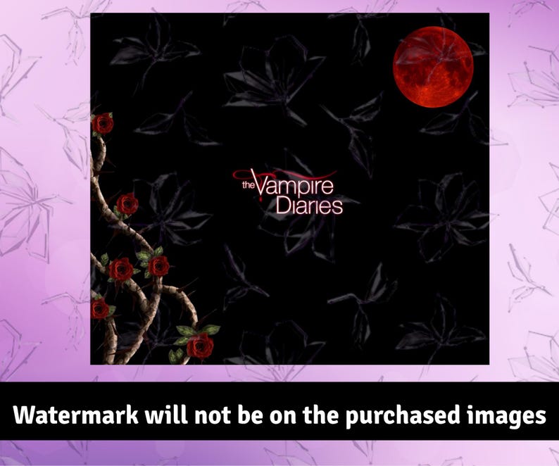 Vampire Diaries Tumbler Wraps | Digital Download | TVD Sublimation ...