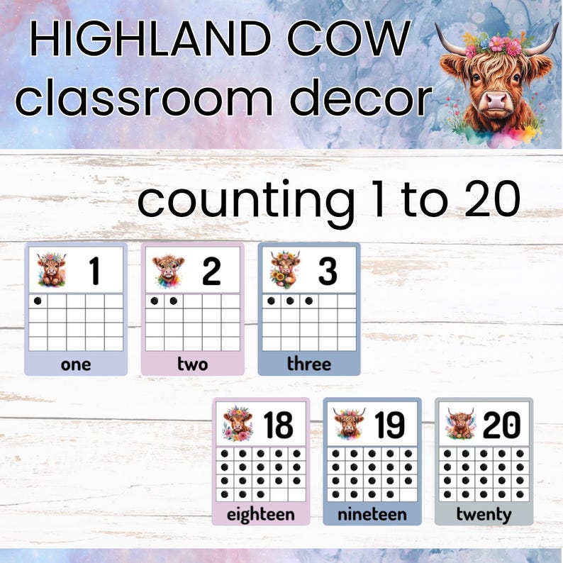 Highland Cow Classroom Posters & Labels | Printable Classroom Decor ...