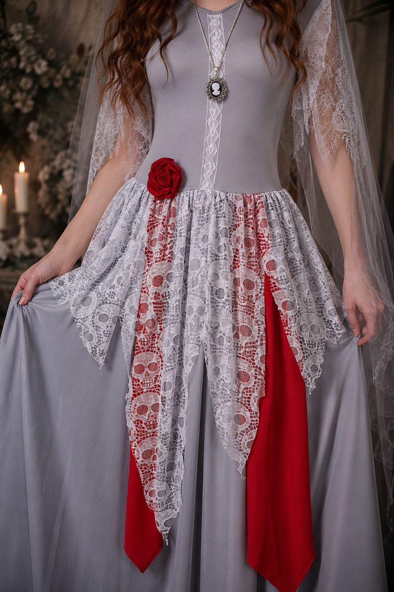 Ghost Bride Costume Women, Zombie Bride Dress, Haunted Bride Halloween ...