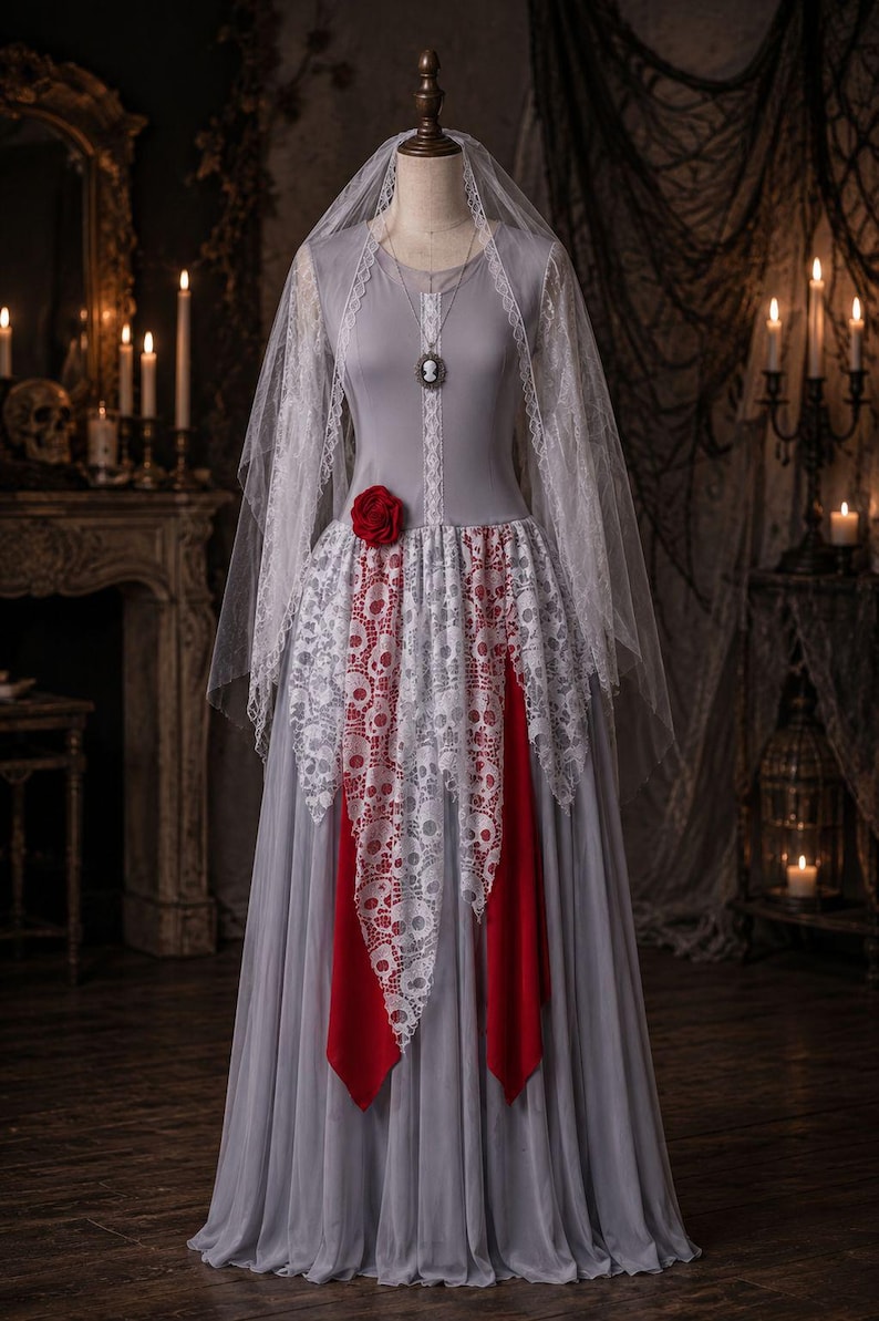 Ghost Bride Costume Women, Zombie Bride Dress, Haunted Bride Halloween ...