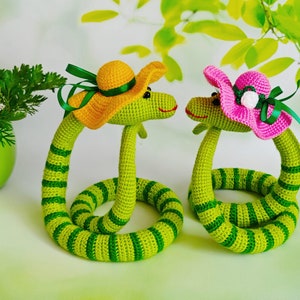 344 Crochet Pattern - Snake Boa Cobra Beauty Serpent - Amigurumi PDF ...