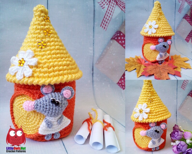 236 Crochet Pattern Rat or Mouse in a Summer House - Etsy