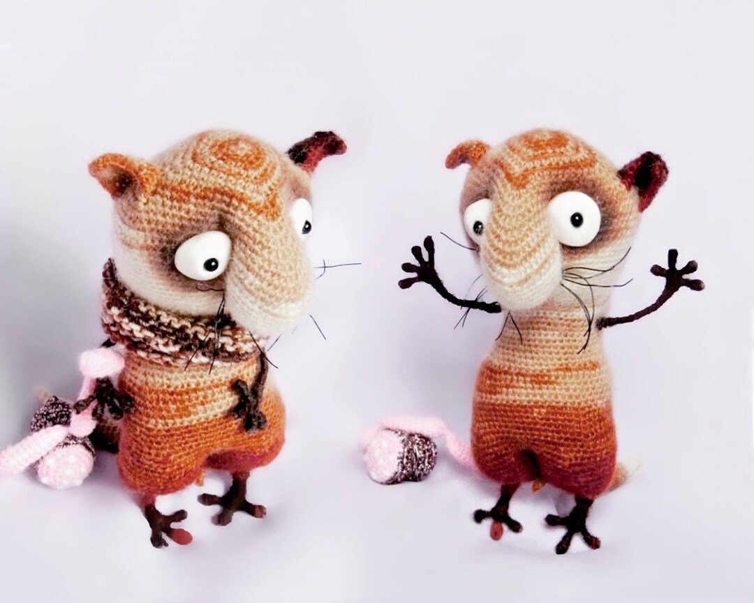 089 Crochet Pattern - Funny Cat With Wire Frame - Amigurumi PDF File by ...