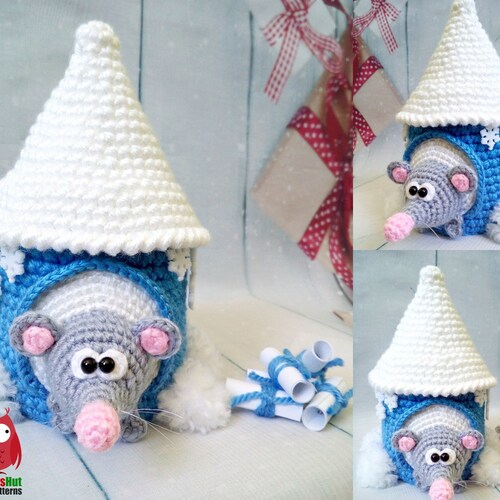 238 Crochet Pattern Rat or Mouse on a Bauble Amigurumi PDF - Etsy