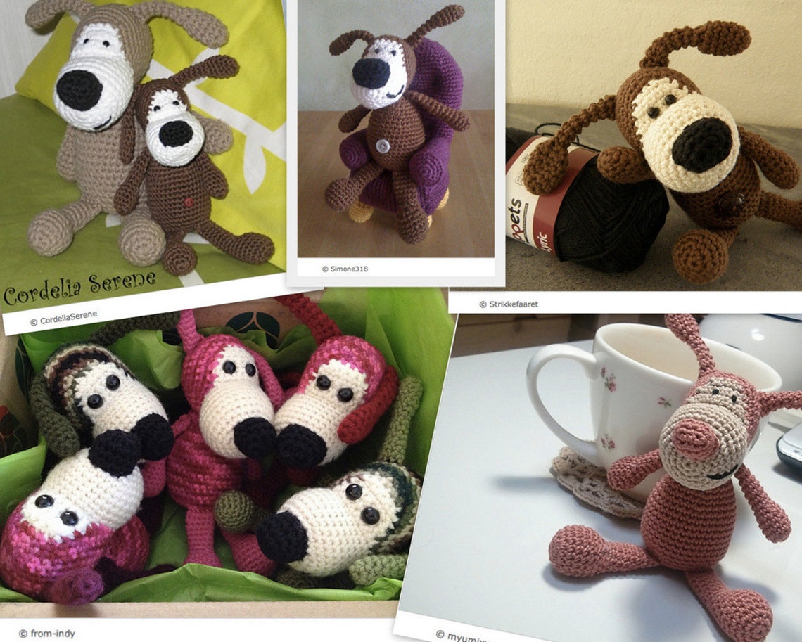 221 Crochet Pattern Buffy The Dog Amigurumi PDF file by | Etsy