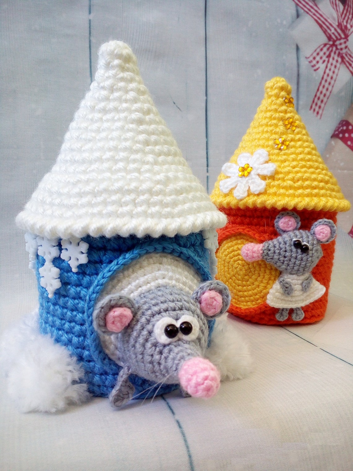 236 Crochet Pattern Rat or Mouse in a Summer House - Etsy