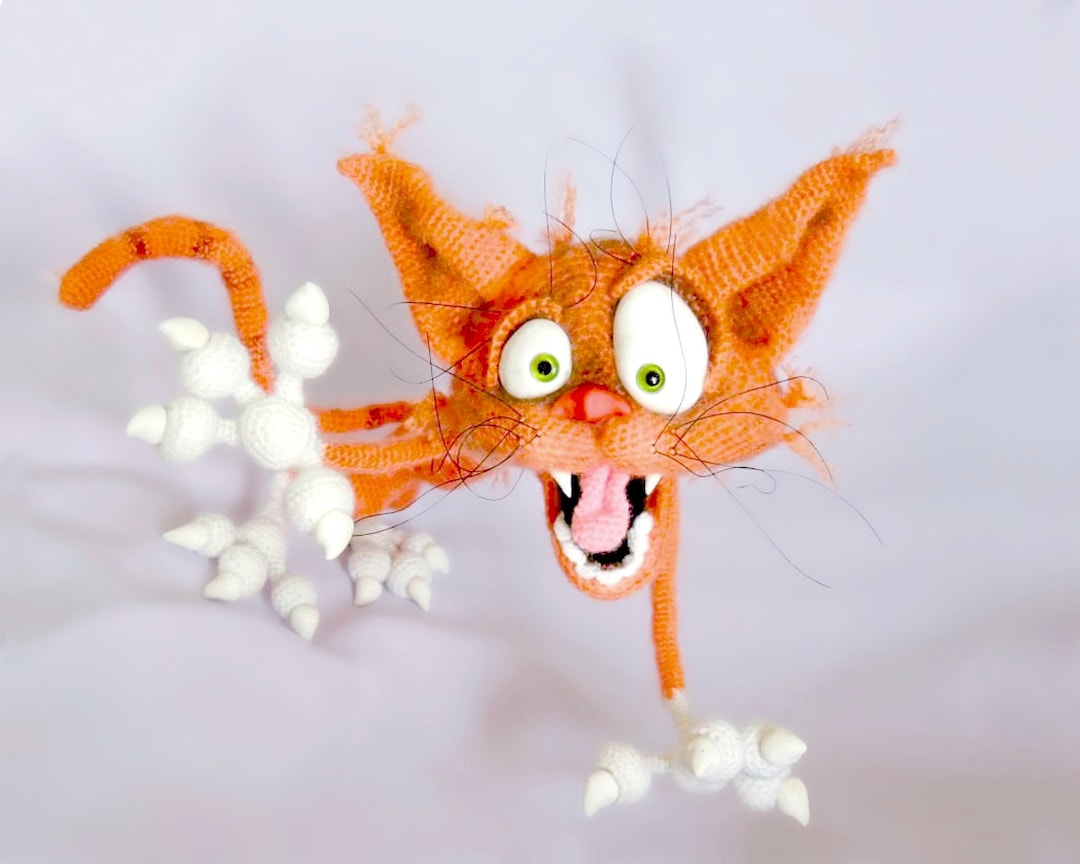 Orange Cat Crochet Pattern – Arestarh Amigurumi With Wire Frame (PDF ...