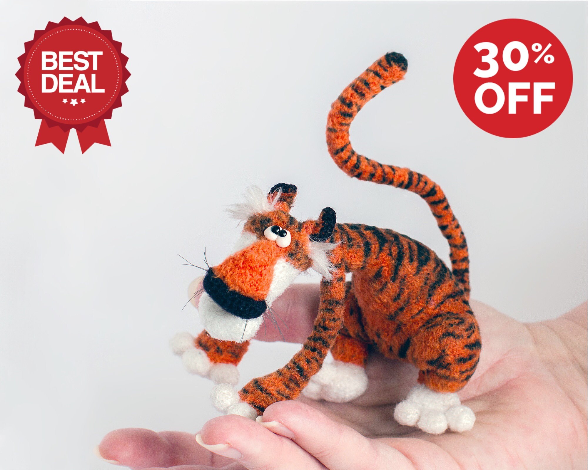 304 Crochet Pattern Vzhik the Tiger soft toy PDF file by | Etsy