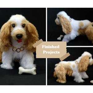 104 Crochet Pattern - English Cocker Spaniel Dog With Wire Frame ...