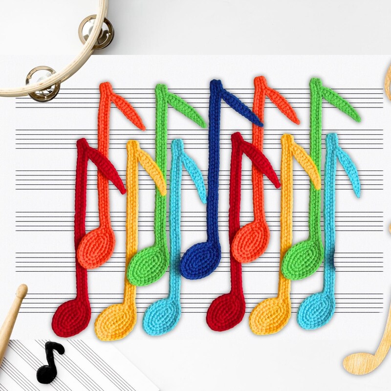Music Notes Applique - Etsy