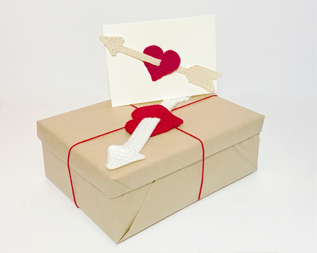 135 Easy Crochet Pattern Valentines Day Cupid's Arrow and Heart ...